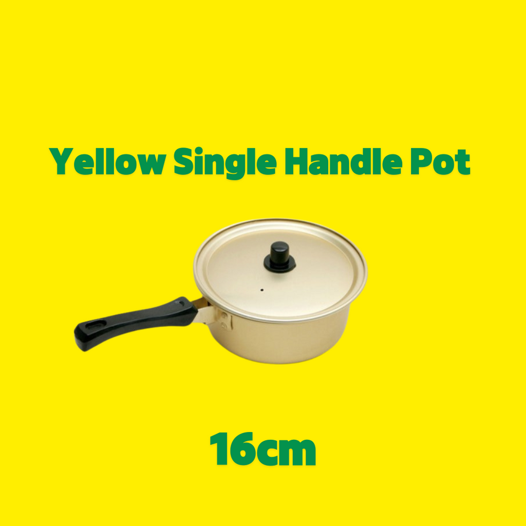 HOTTEST PRICE🎉 양은 냄비 편수 냄비 Yellow Pot Single Handle 16cm/18cm – KMALL09