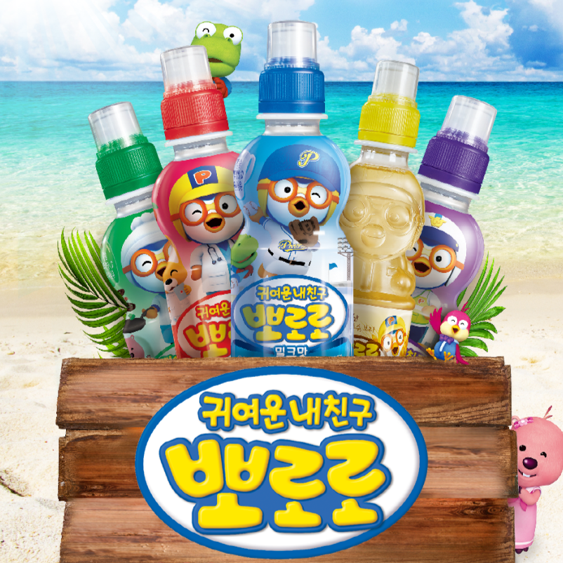 뽀로로 드링크 6가지맛 PD Pororo Drinks 235ml – KMALL09