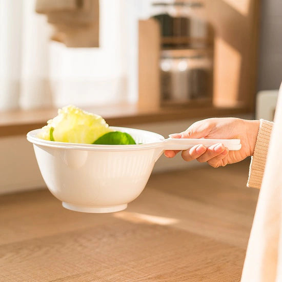 CLEARANCE🤍[BLANC] 손잡이 볼과 채반 One side handle Bowl and tray – KMALL09