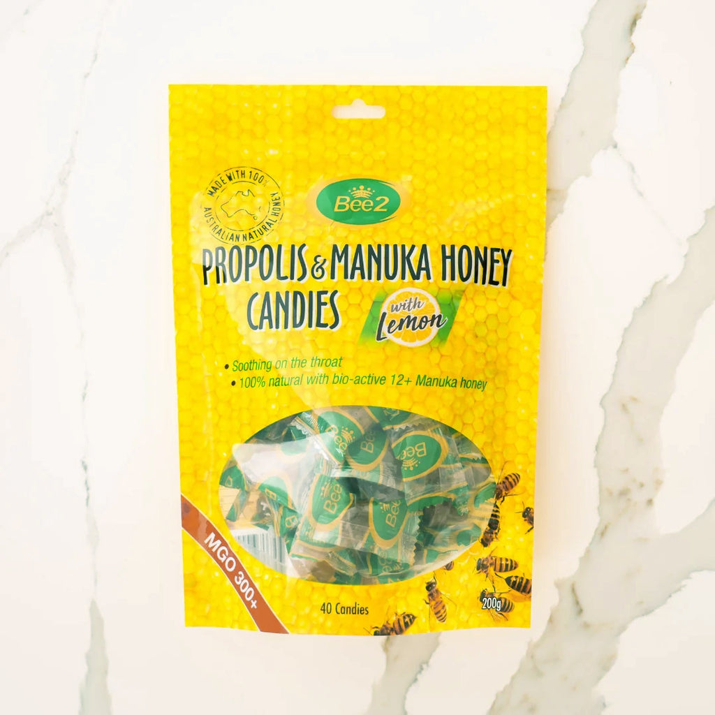 CLEARANCE🐝Bee2 프로폴리스 마누카꿀 캔디 200g Bee2 Propolis & Manuka Honey Candies ...