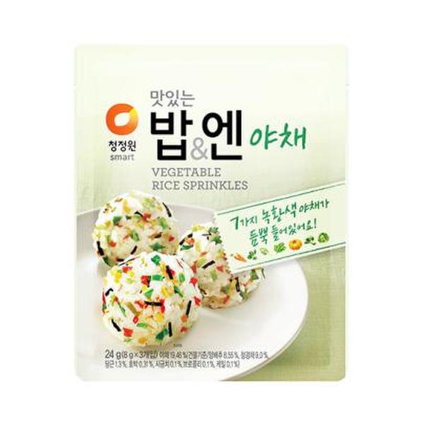 야채가 듬뿍 들어간 청정원 맛있는 밥&엔 야채 VEGETABLE RICE SPRINKLES 24g – KMALL09